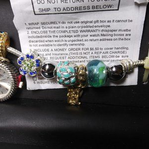 Figaro Couture | Jewelry | Figaro Couture Watch Charm Bracelet New ...